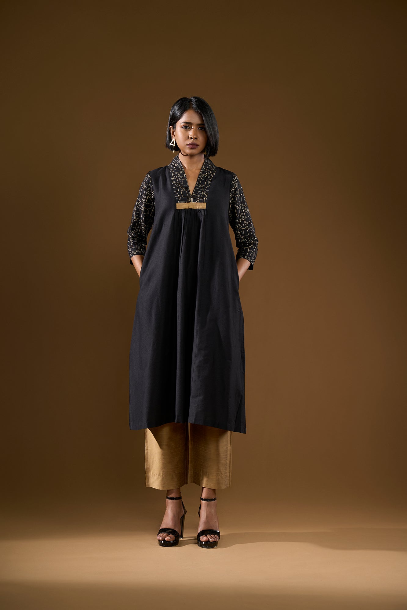 Marigold Black & Gold Kurta Set – SODO