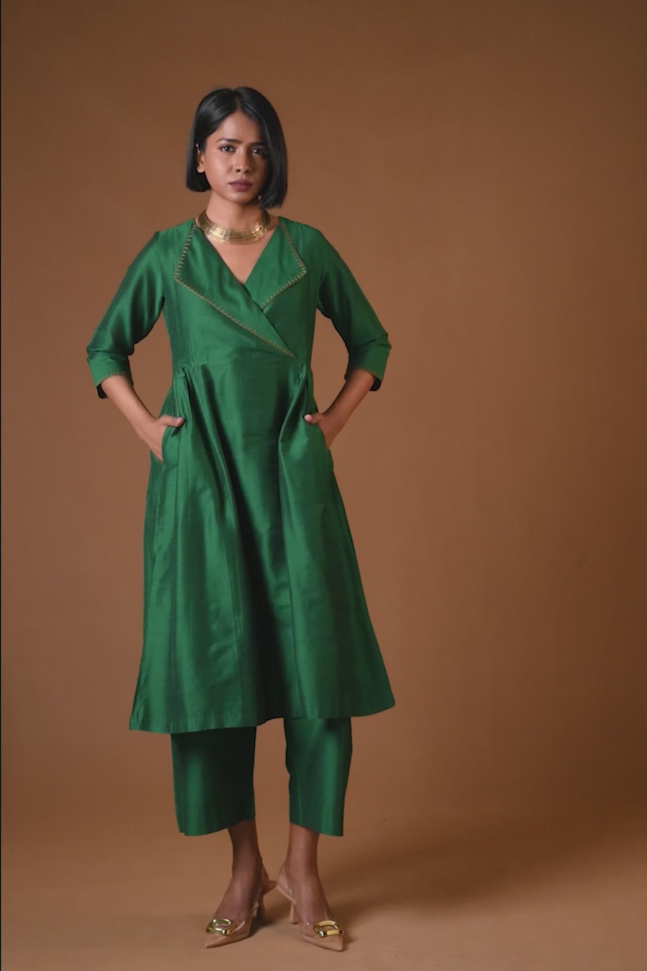 Tulip Emerald Wrap Co-Ord Set – SODO